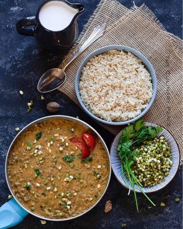 Green Gram Curry with Coconut Milk Vegan - The Culinary Peace